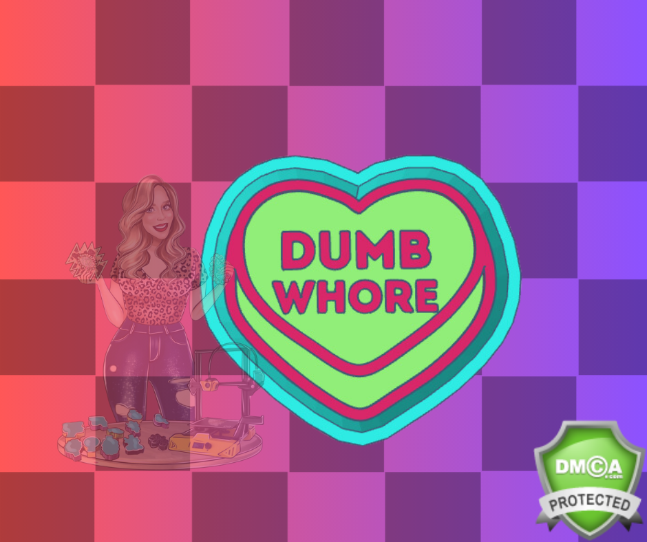CONVERSATION HEART DUMB WHORE TB MOLDS conversation-heart-dumb-whore-tb-molds